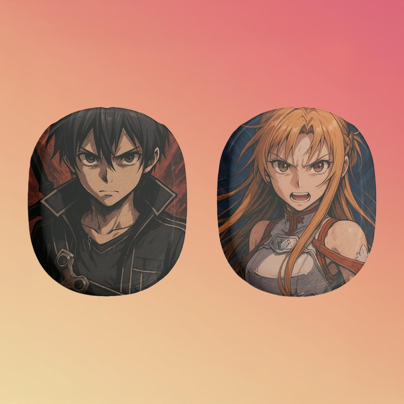 Sword Art Online Airpods Max Case: Kirito and Asuna Anime Cover - Etsy