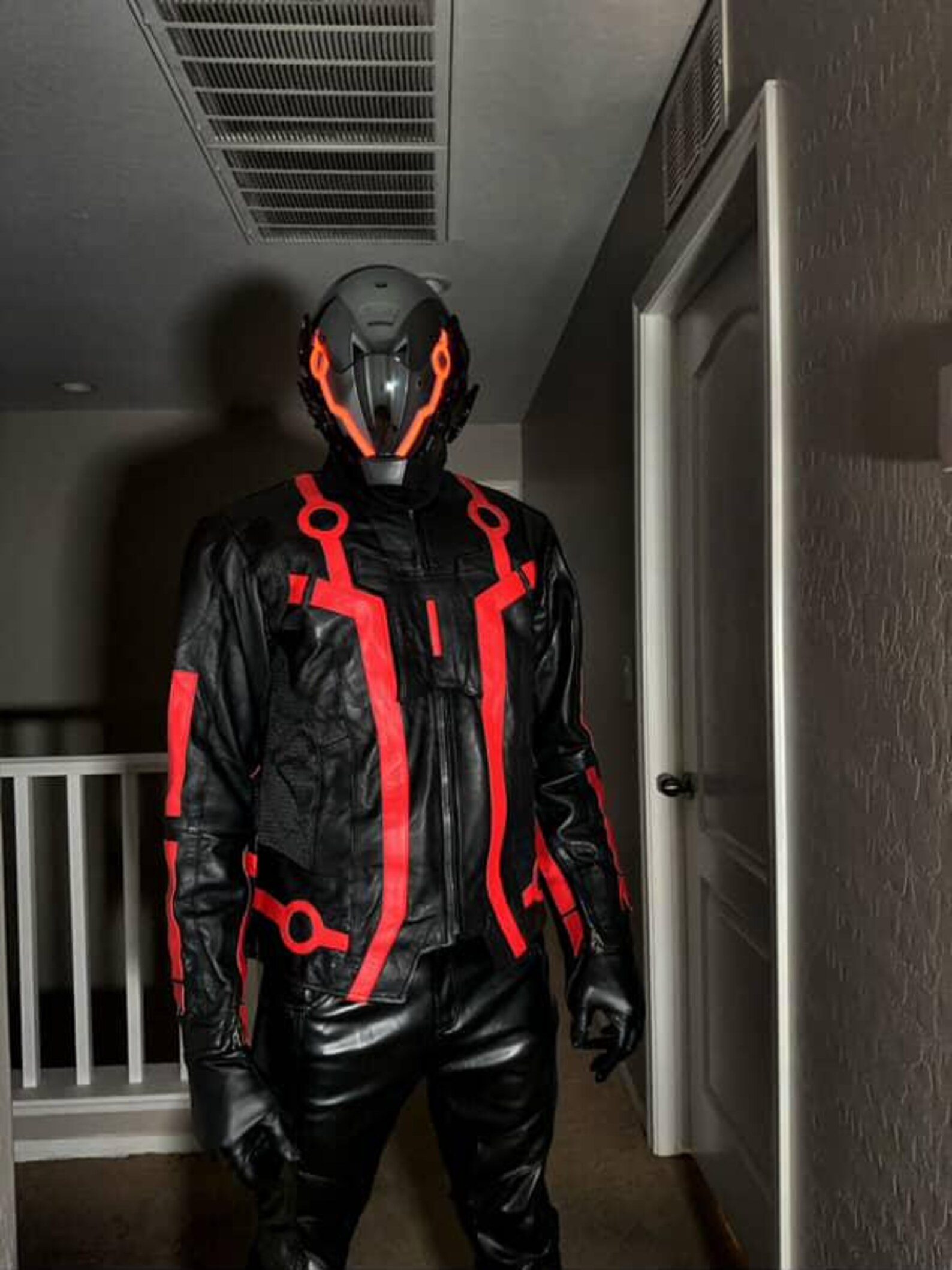 Tron Ares Inspired Cosplay Leather Jacket, Futuristic Leather Biker ...
