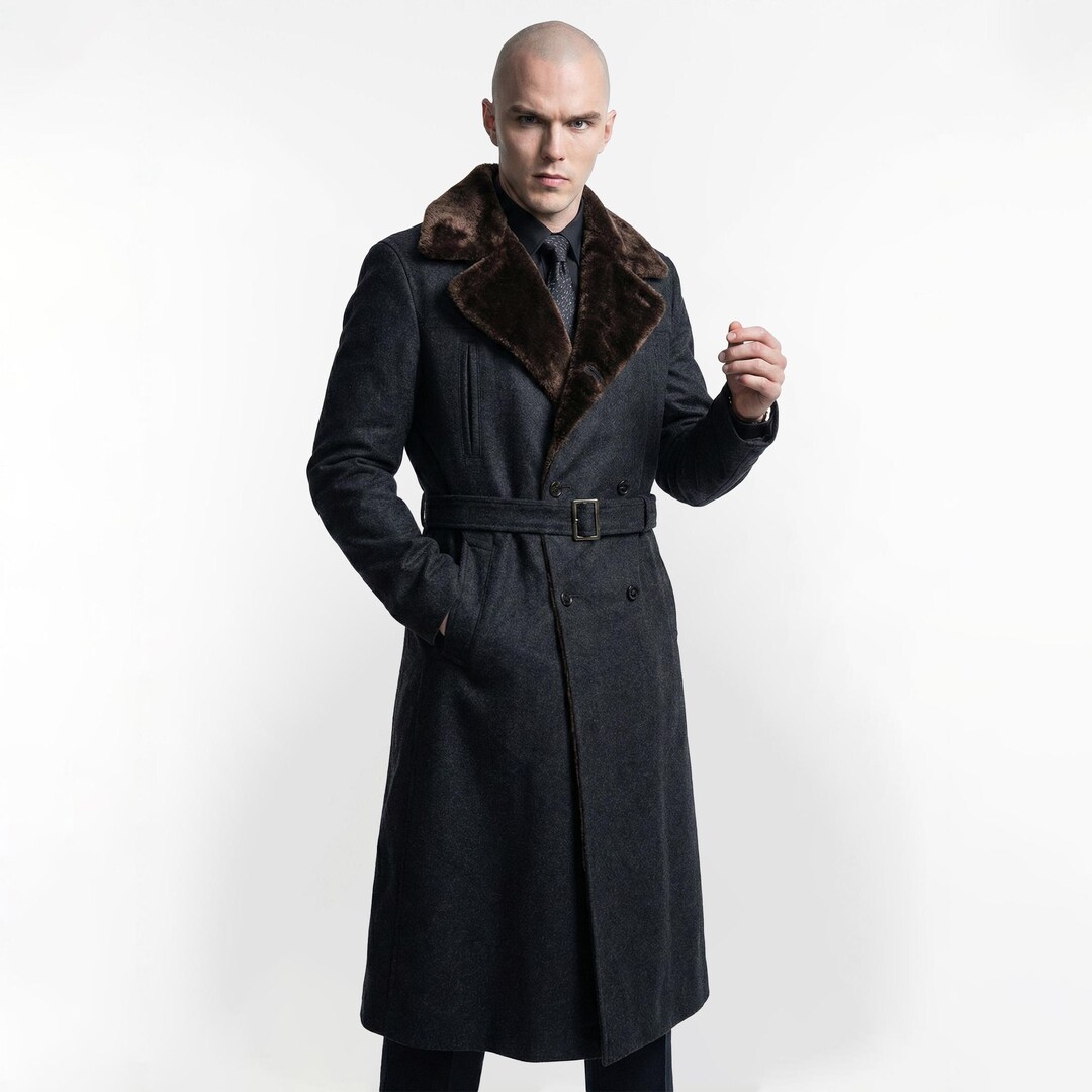 Lex Luthor Wool Blend Fur Coat, Nicholas Hoult Superman Cosplay Costume ...