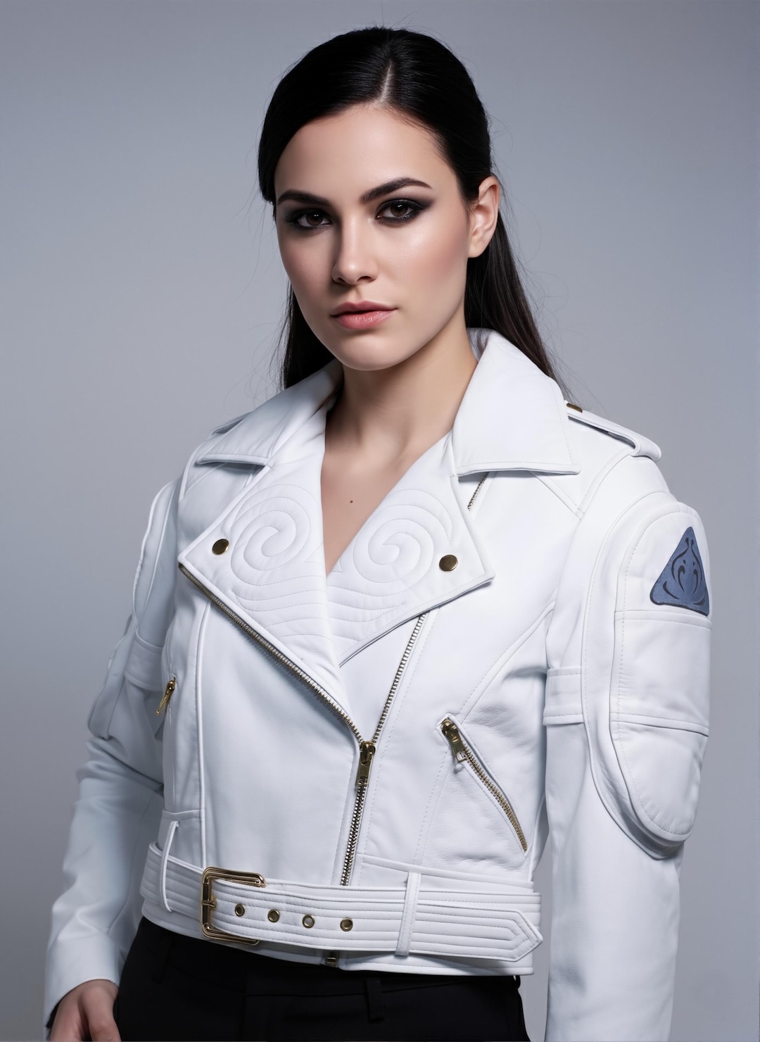 Devil May Cry 5 Lady White Leather Jacket - DMC 5 Lady Cosplay Costume ...