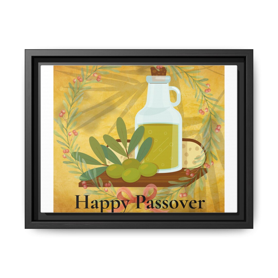 Passover Wall Art, Canvas Print, Jewish Holiday Decor, Framed Artwork ...