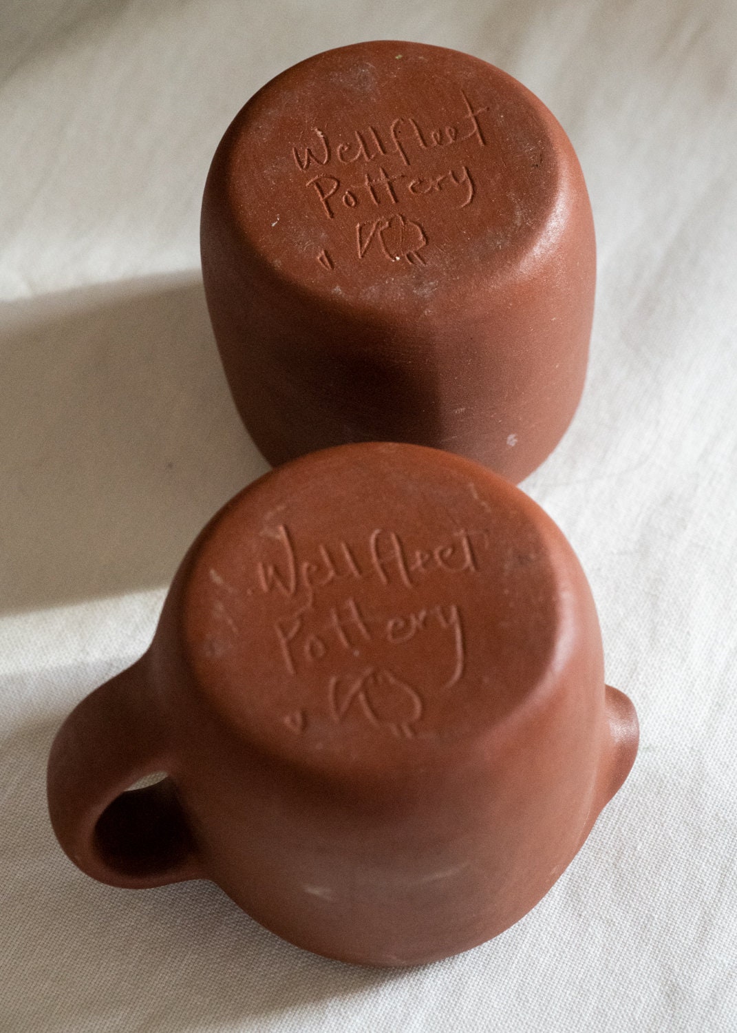 Vintage Wellfleet Pottery Umber/ White Creamer & Sugar Bowl Set by ...