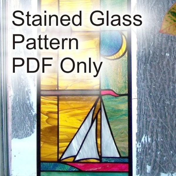 Stained Glass Sailboat - Etsy