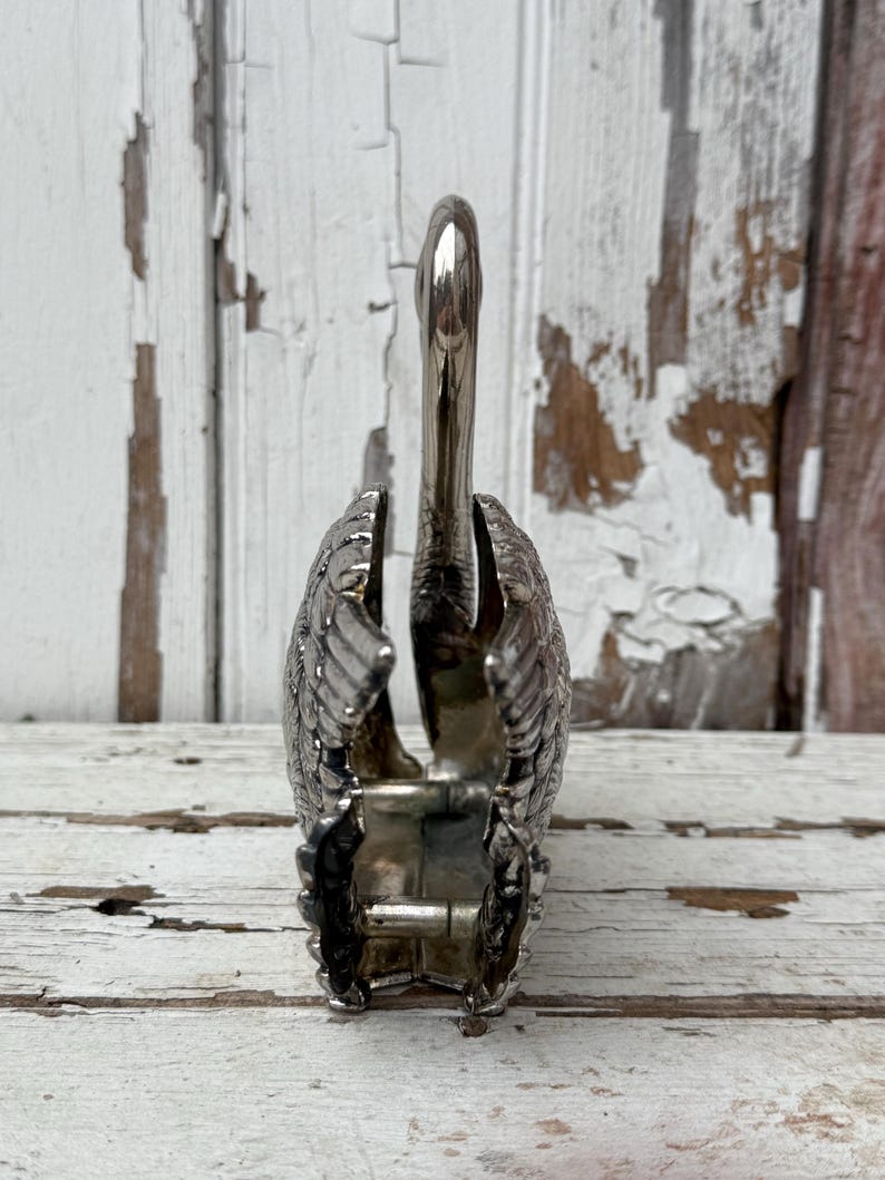 Vintage Godinger Swan Shaped Letter Holder Swan Napkin Holder Silver ...