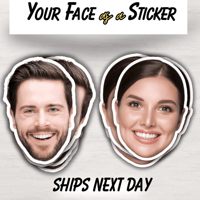 Custom Face Stickers - Etsy