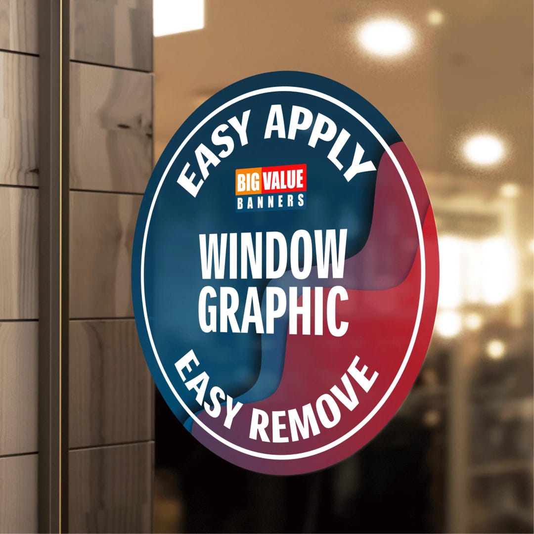Reusable Window Static Cling | Custom Window Decals | Non-adhesive ...