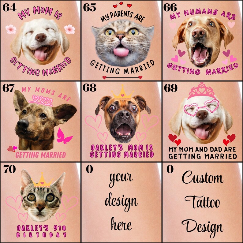 Funny Custom Face Temporary Tattoos – Bachelorette Party Favors ...