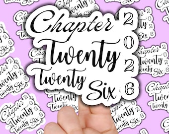 Chapter Twenty Twenty Six Sticker, 2026 Year Sticker, New Year ...