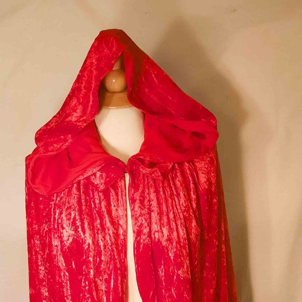 Red Hooded Cape - Etsy