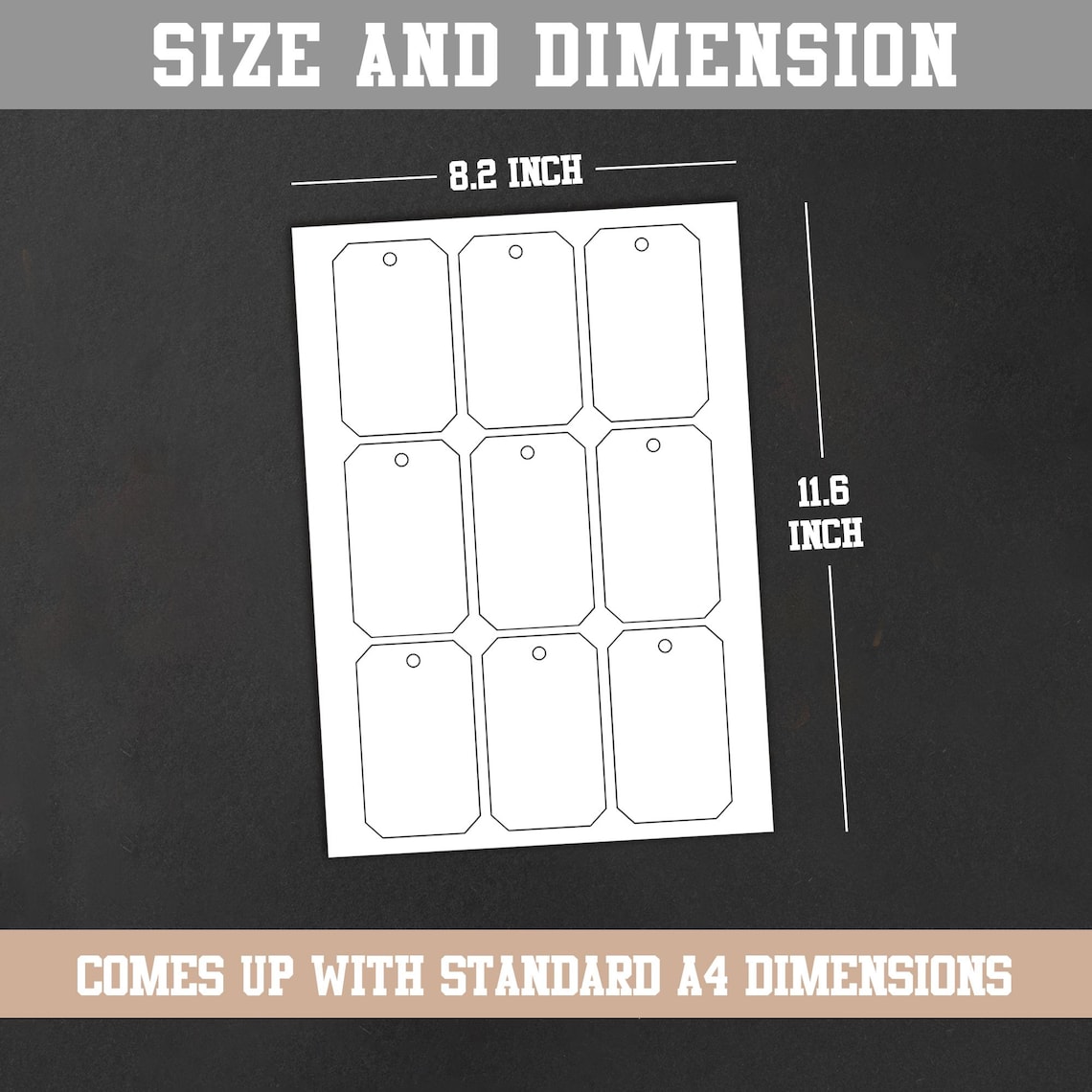 Printable Blank Product Tag Templates for Price Tags, Welcome Bag Tags ...