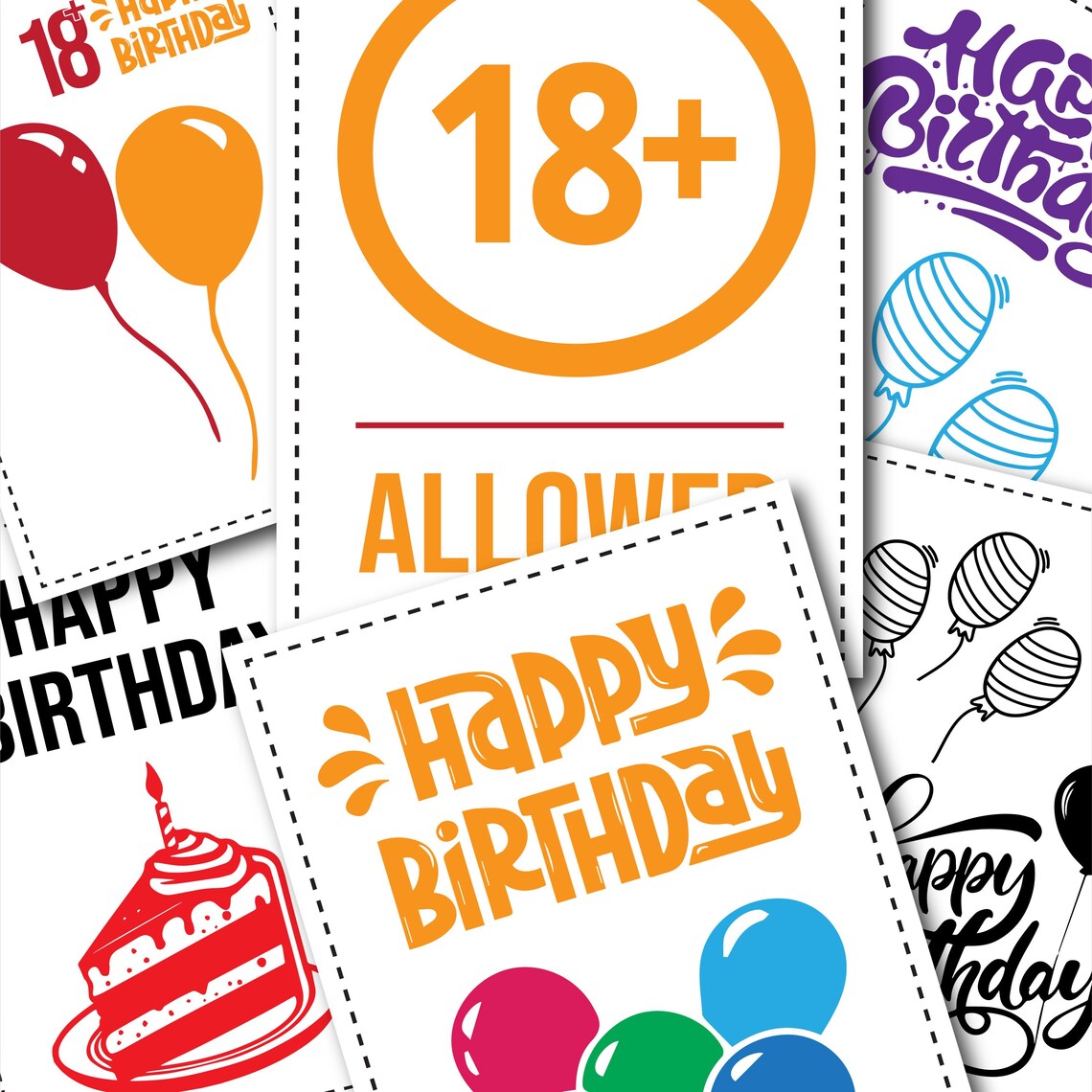 Things That You Can Do When You're 18 Tags Svg Bundle, 18th Birthday ...