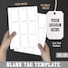 Printable Blank Product Tag Templates for Price Tags, Welcome Bag Tags ...