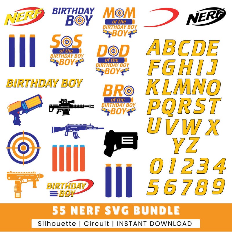 Nerf Svg - Etsy