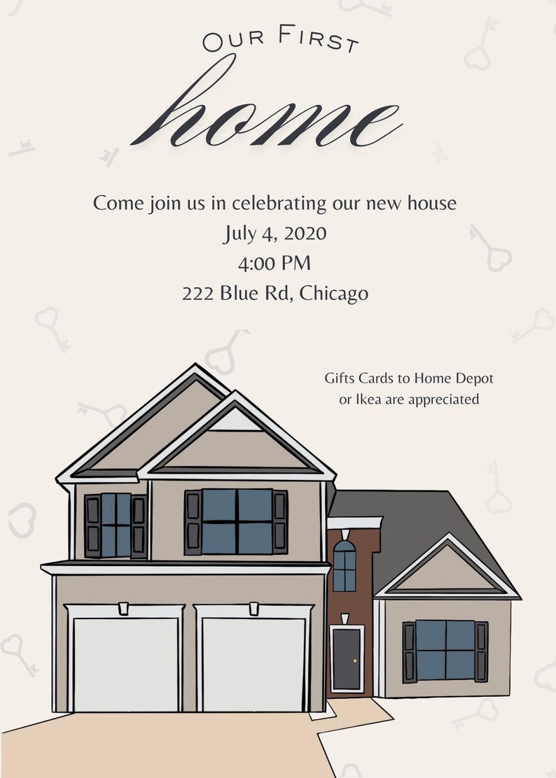 Custom House Warming Invitation - Etsy