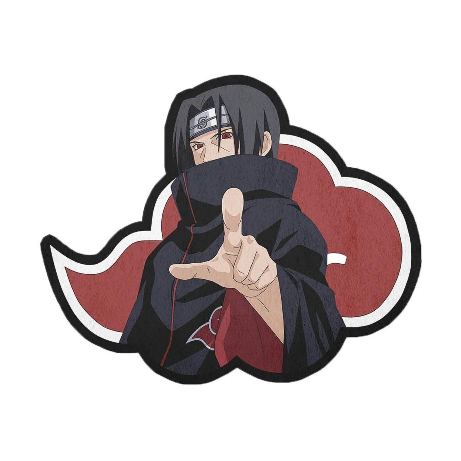 Hand-tufted Itachi Uchiha Akatsuki Rug - Naruto Anime Decor, Custom ...