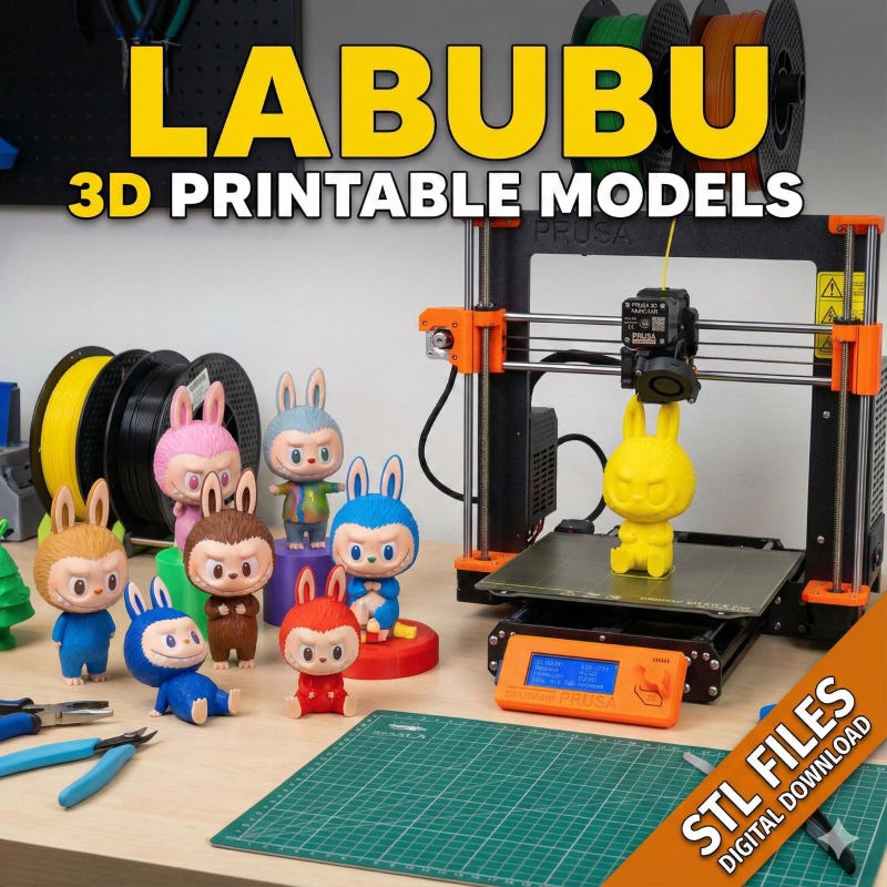 3d Printed Mini Labubus - Etsy UK
