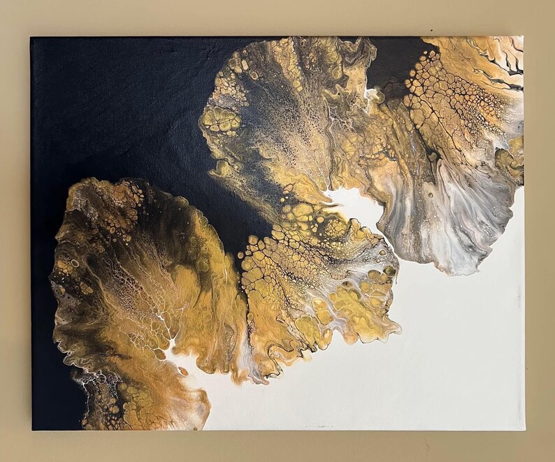 Acrylic Fluid Art / Pouring Painting - Etsy