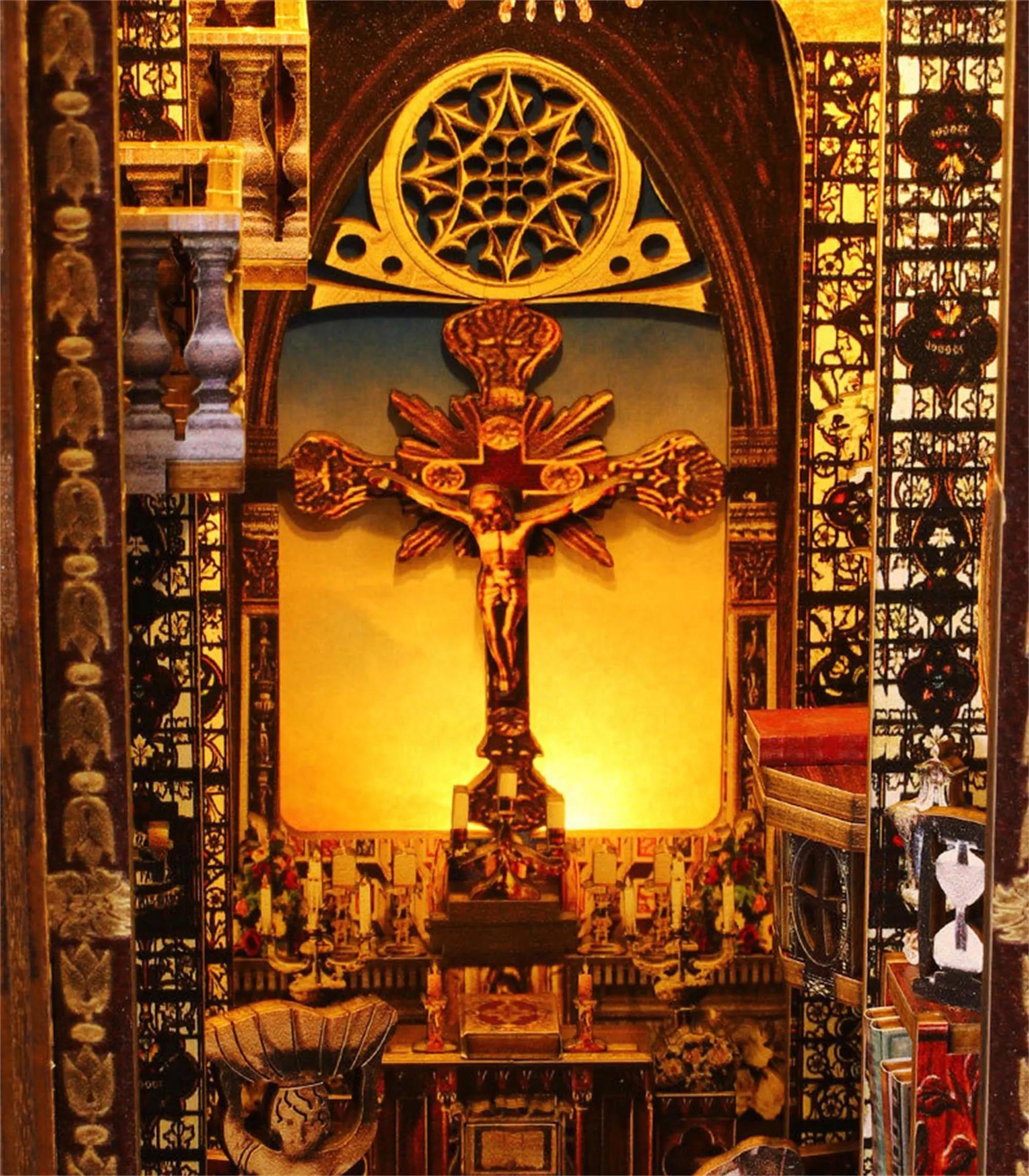 The Covenant Church,booknook,diorama,desk Decoration,book Nook Diorama ...