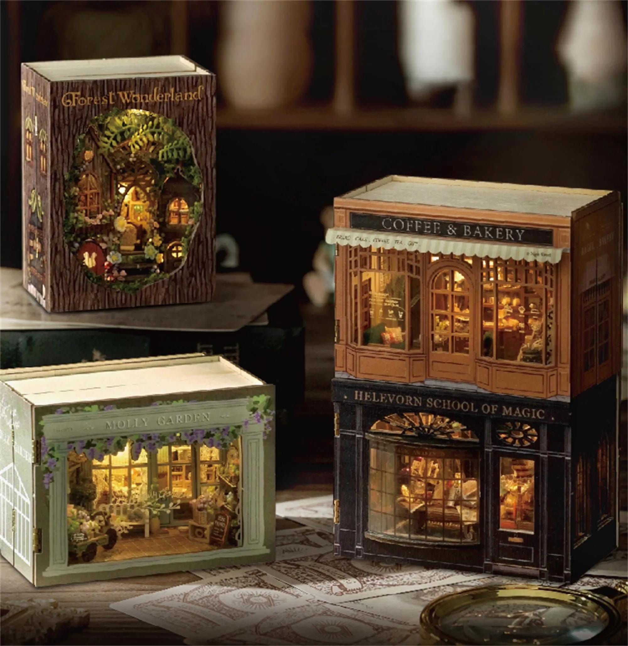 Diy Magic House,four Mesmerizing Miniatures,booknook,3d Puzzle ...