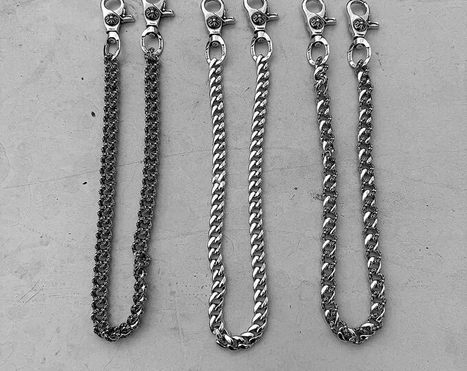 Vintage Y2K Early 2000's DSQUARED Biker Wallet Chain W/ Tasseled Metal ...