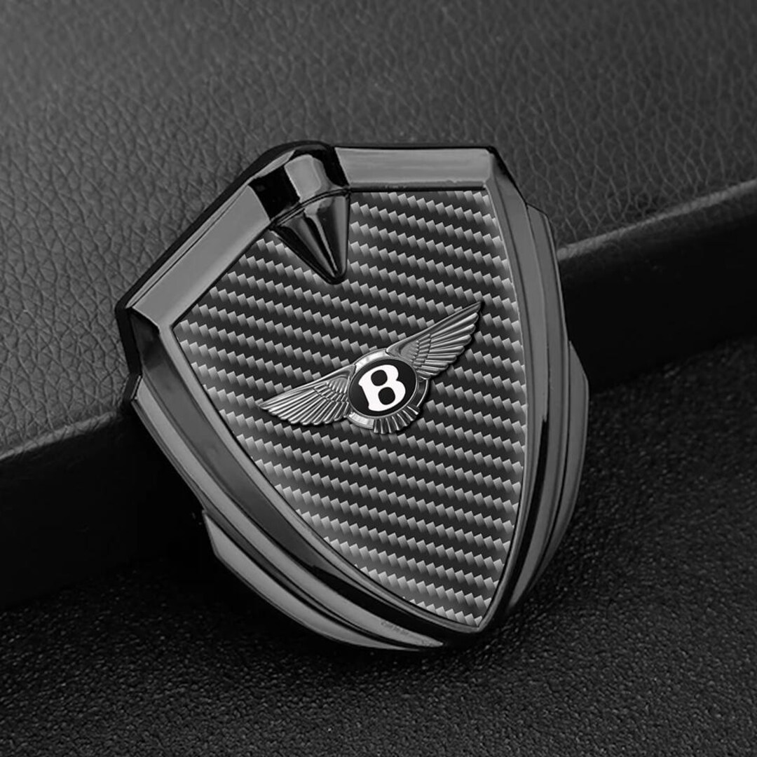 Bentley Metal Frame Fender Emblem Domed Car Decals & Epoxy Self ...