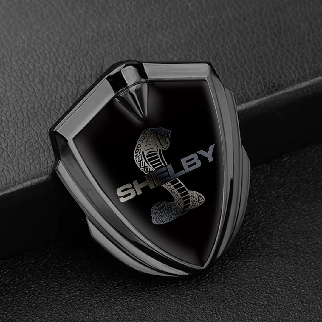 Shelby Resin Logo – Self-adhesive Domed Epoxy Sticker Metal Shield ...