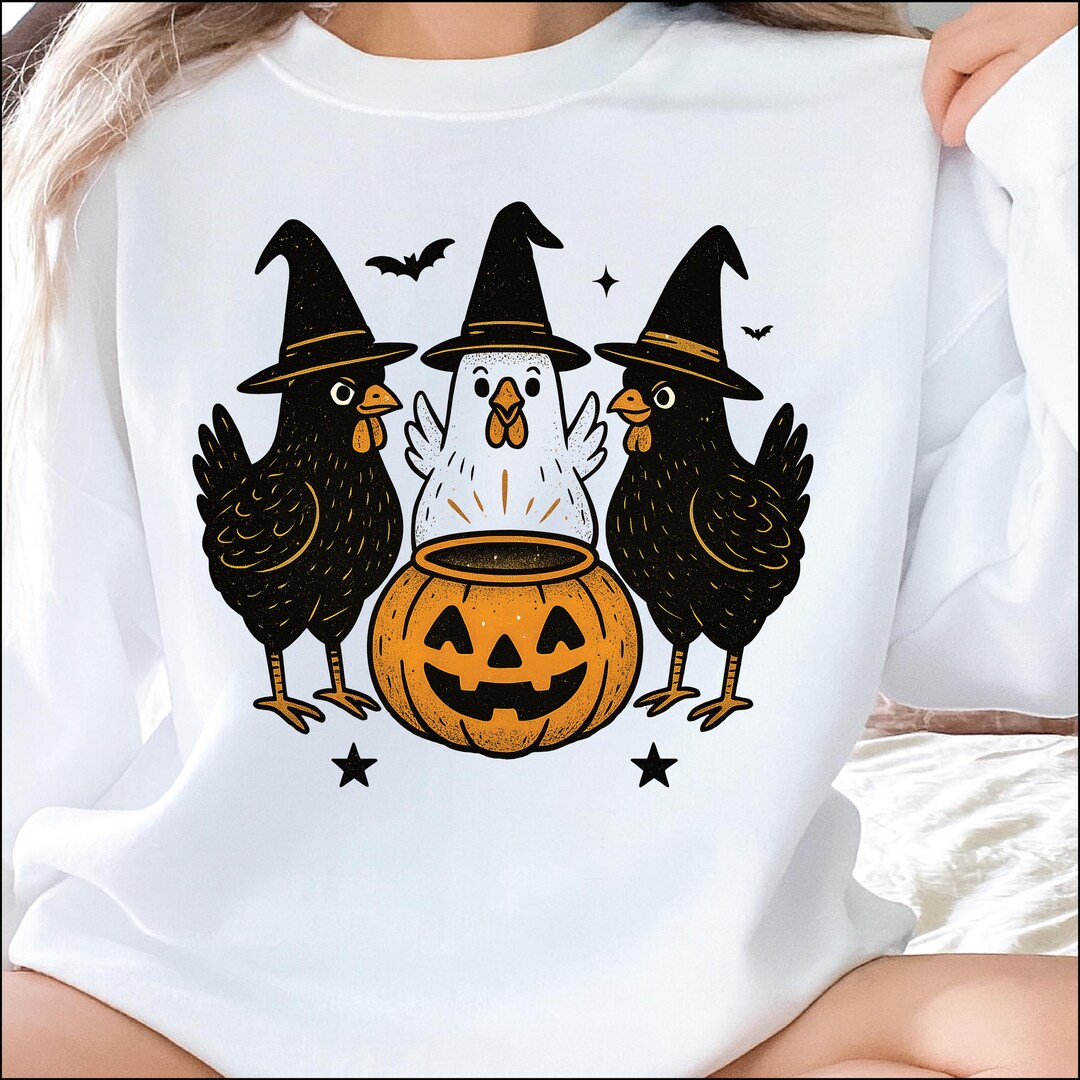 Witch Chickens PNG: Halloween Cauldron Design (digital Download) - Etsy