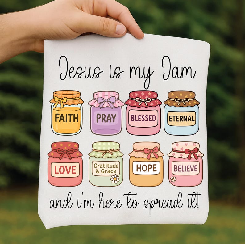 Jesus is My Jam SVG: Christian Faith Jars Shirt Design (digital ...