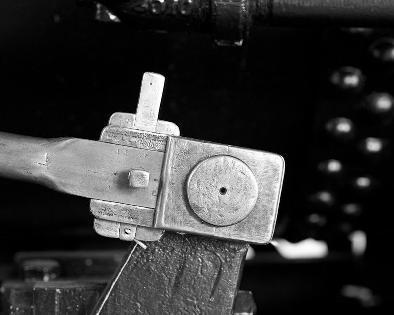 Steam Engine Push Rod, Train Art, Train Photography, Black and White ...