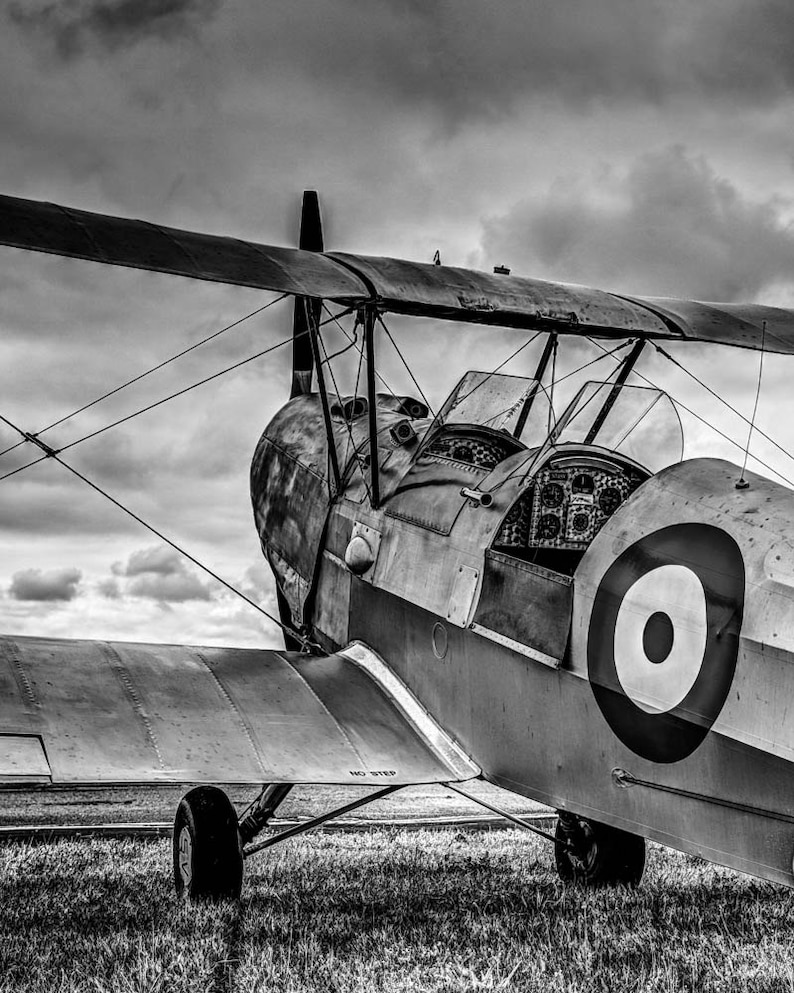 WW2 Biplane, Black and White Fine Art Photography - Etsy Canada