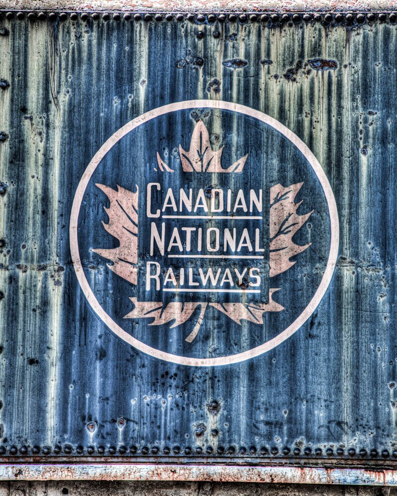 Canadian National Railroad, Steam Engine, Logo Fine Art Color ...