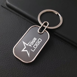 Personalized Engraved Stainless Steel Keychain: Custom Name Keyring - Etsy