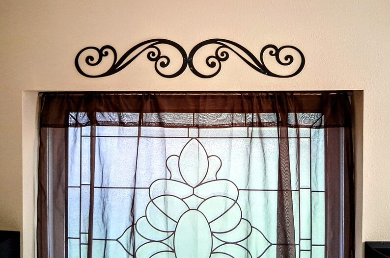 Elegant Swirl Metal Wall Art – Handmade Wrought Iron Scroll Wall ...