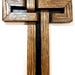 Hand Crafted Wood Cross - Natural Grain Wall Decor - Etsy