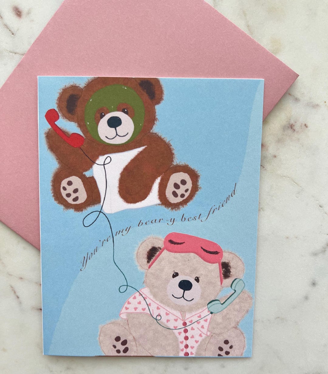 You're My Beary Best Friend Card | Cute Bear Friendship Card | Self ...