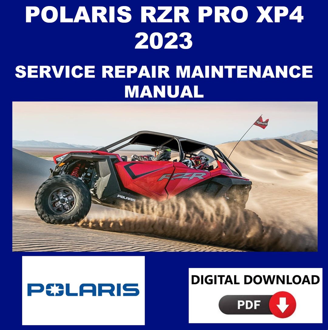Polaris 2023 RZR Pro XP4 Service Manual Maintenance Repair - Etsy