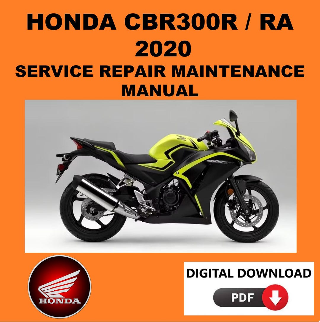 Honda 2020 CBR300R Service Manual Maintenance Repair - Etsy