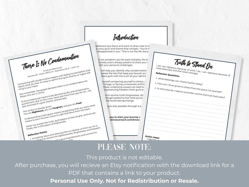 5-day Personal Development | Freedom From Self-condemnation | Christian ...