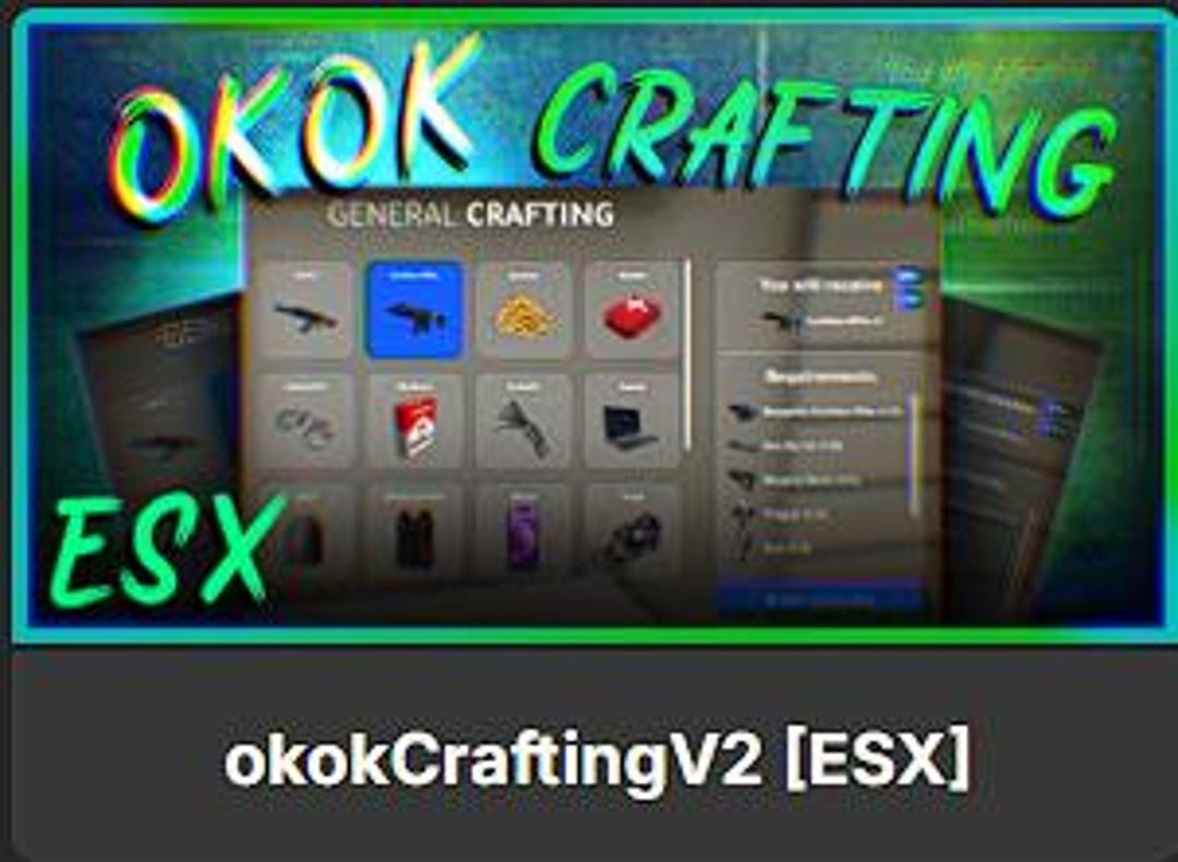 Script Okok Crafting Fivem - Etsy