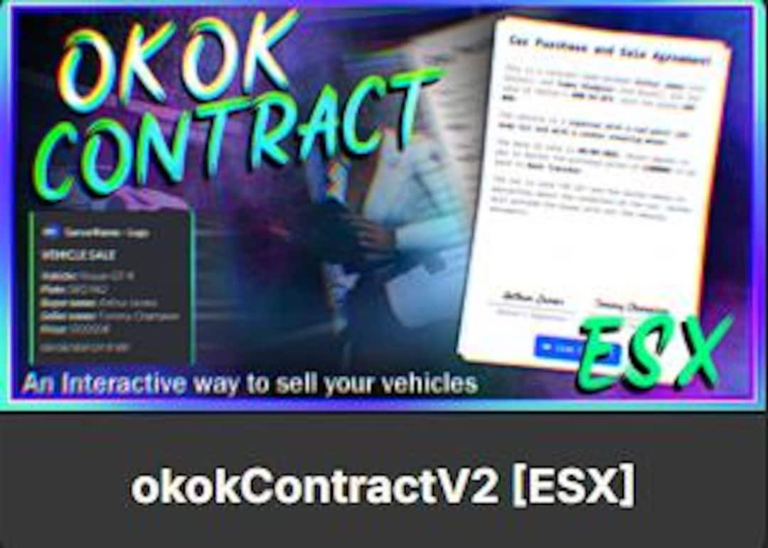 Script Okok Contract Fivem - Etsy