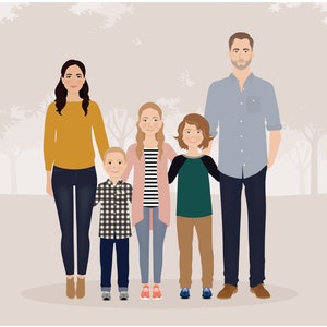 Custom Portrait Additional Person Add on Person | Etsy