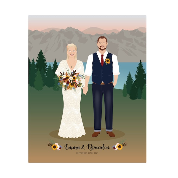 Wedding Portrait - Etsy