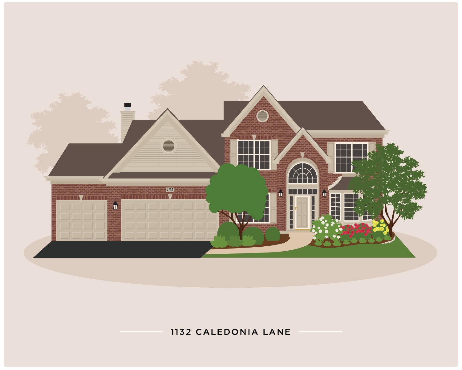 Home illustration /house drawing | Etsy