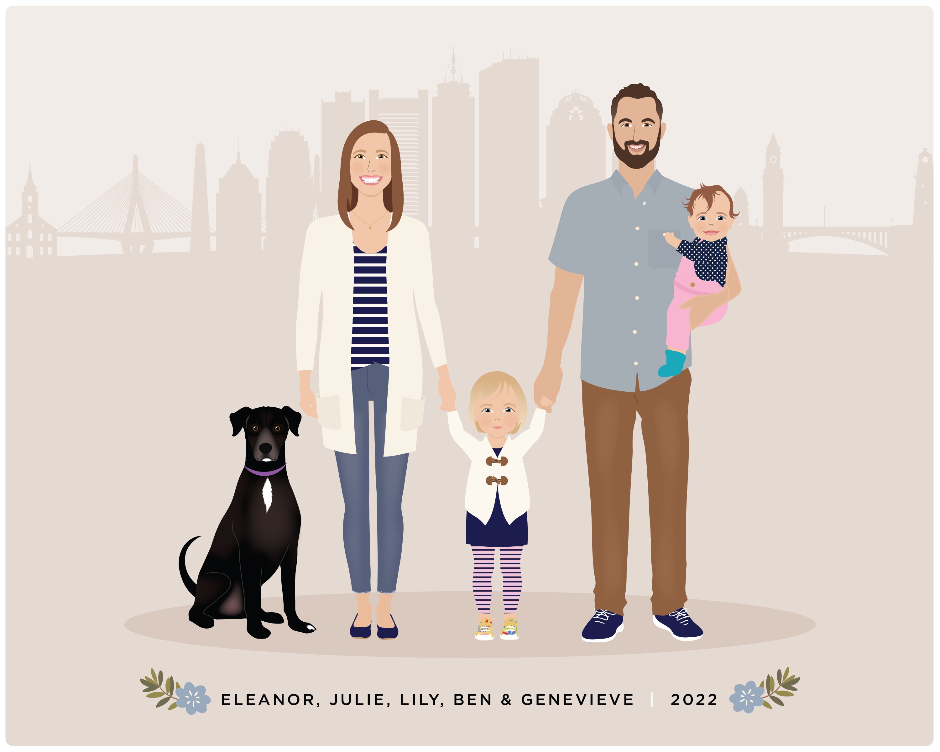 Custom Portrait, Family Drawing, Add on Person - Etsy
