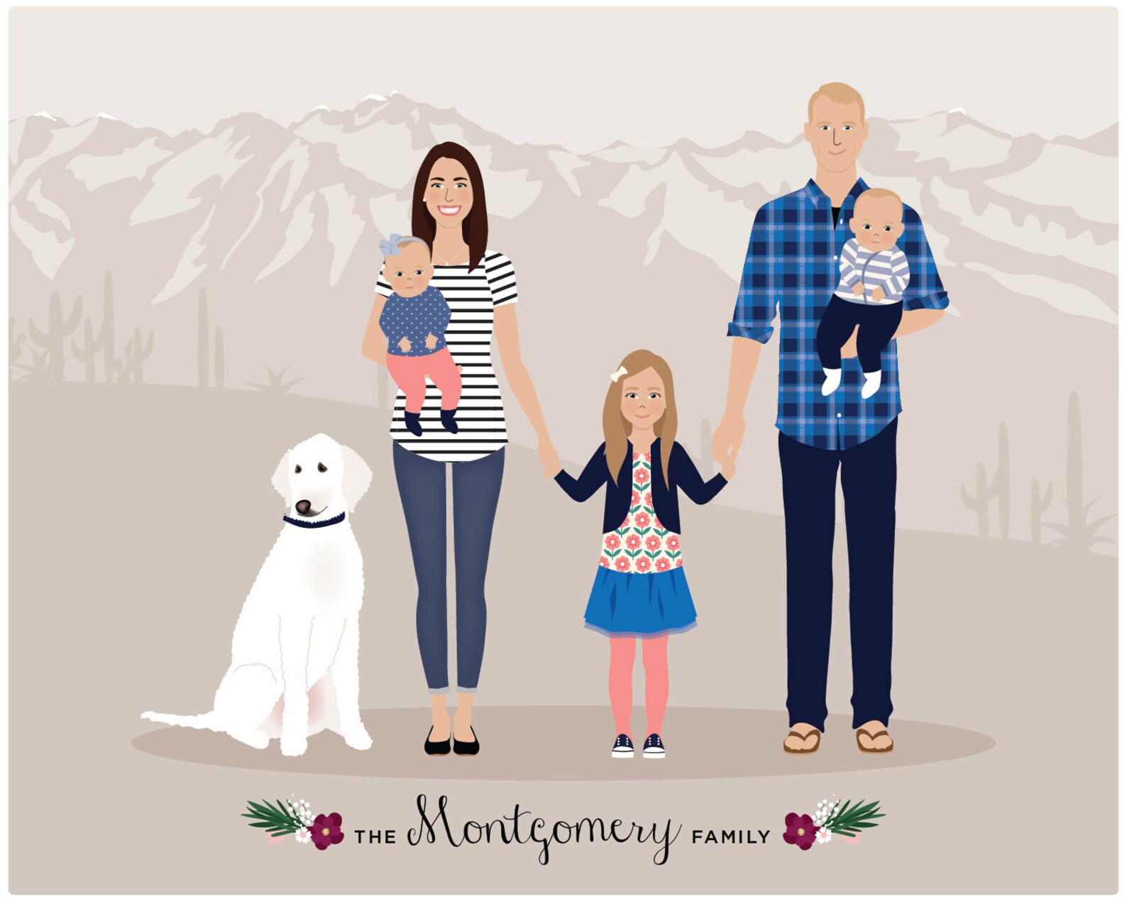 Custom Portrait Additional Person | Etsy