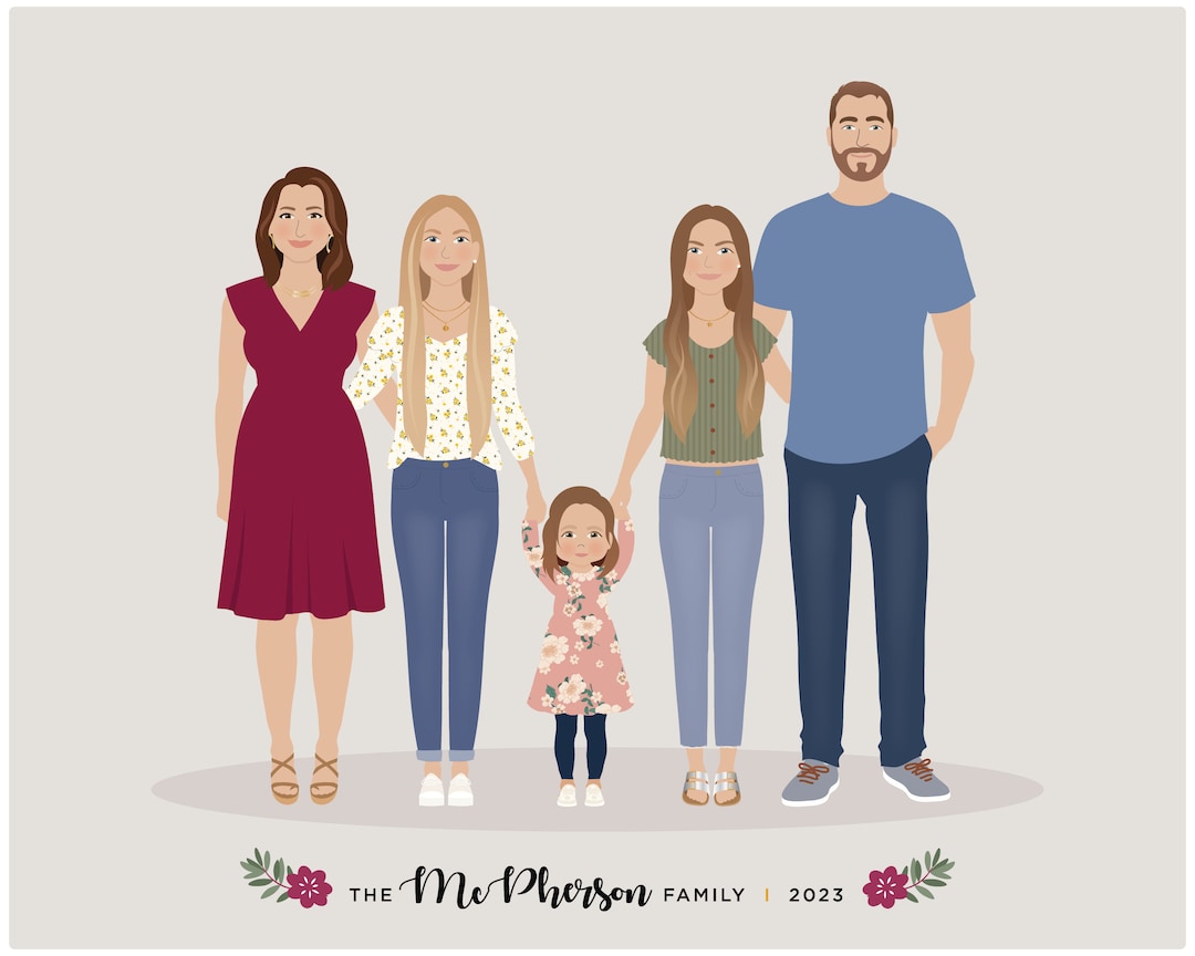 Family Drawing, Add Person - Etsy