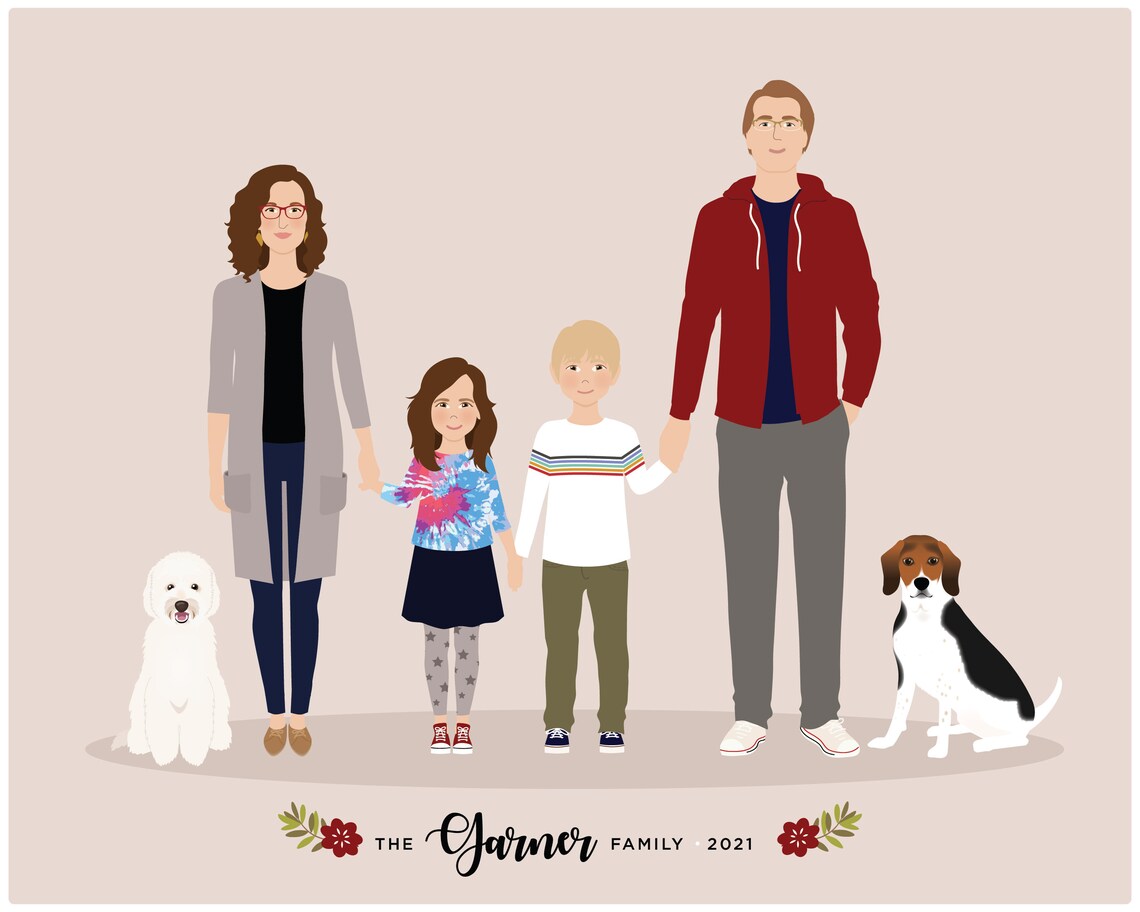 Custom Family Portrait - Etsy