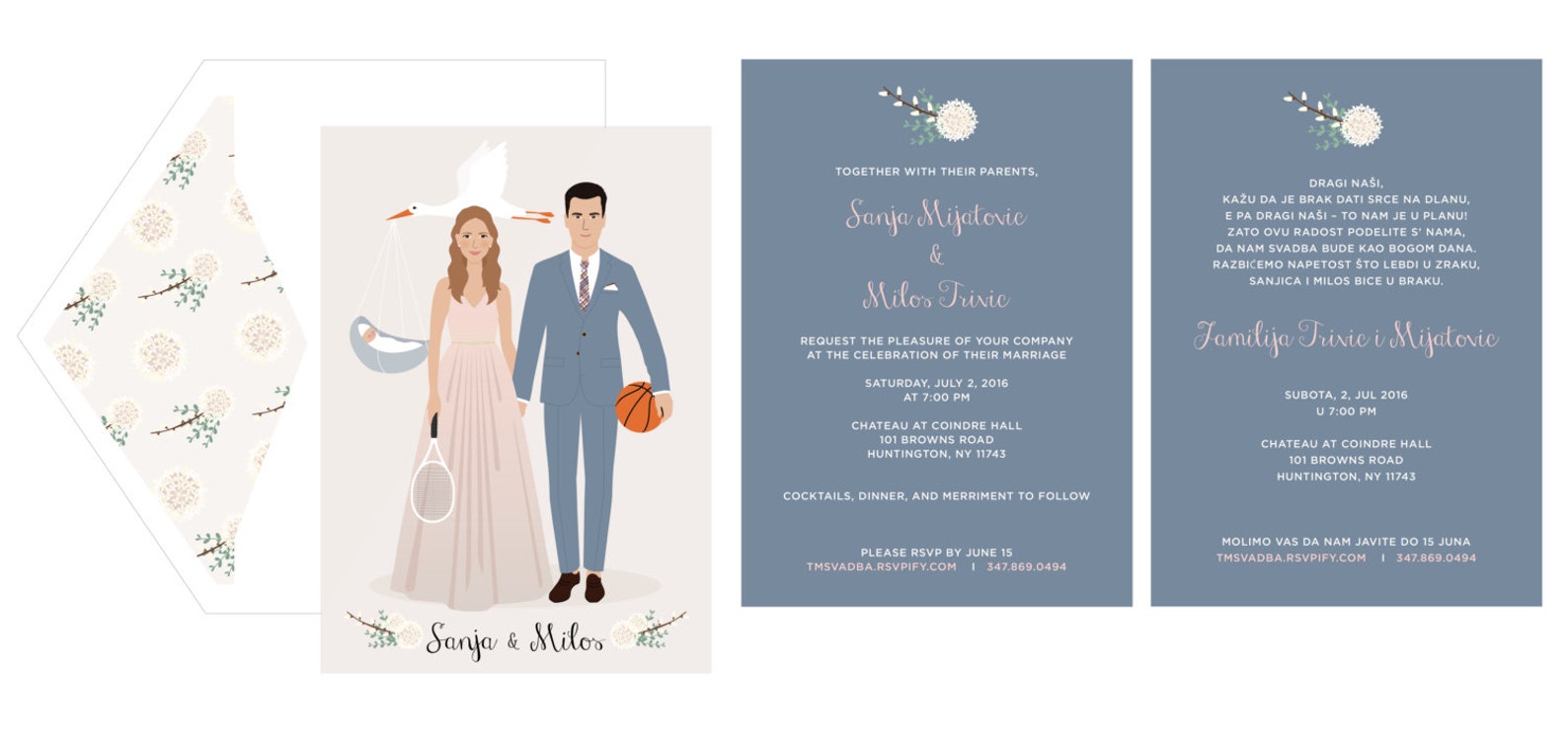Custom Portrait Wedding Invitation - Etsy