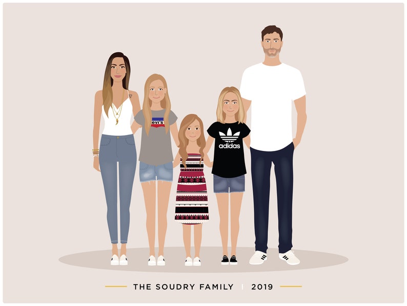 Family Drawing Add Person - Etsy