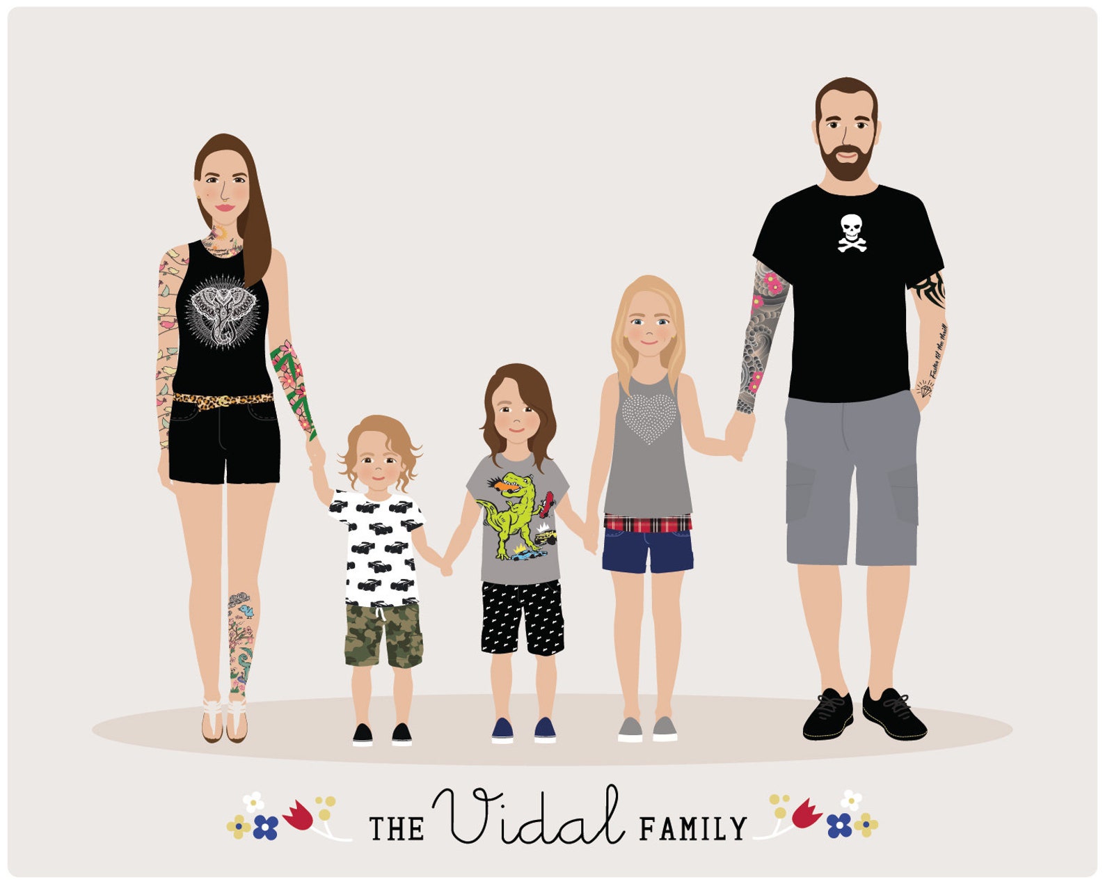 Custom Portrait Additional Person - Etsy